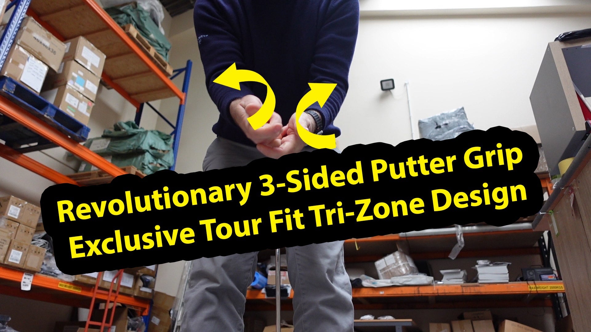 Revolutionary 3-Sided Putter Grip | Exclusive Tour Fit Tri-Zone Design ...
